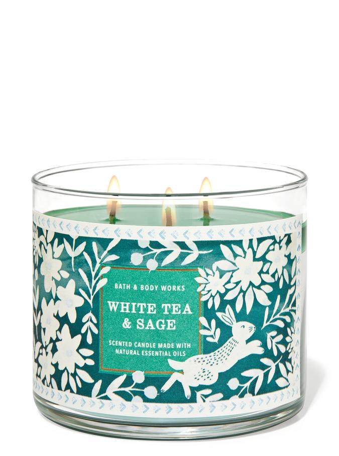 Buy White Tea and Sage 3 Wick Candle Online at Bath and Body Works-26253837
